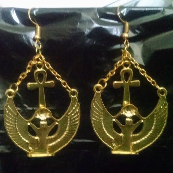 Jewelry | Egyptian Isis Goddess Key Of Life Earrings | Poshmark